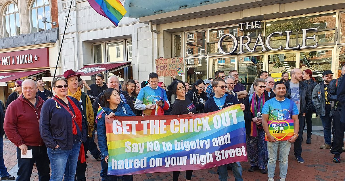 British Protesters Pressure Landlord To Close Chick Fil A World