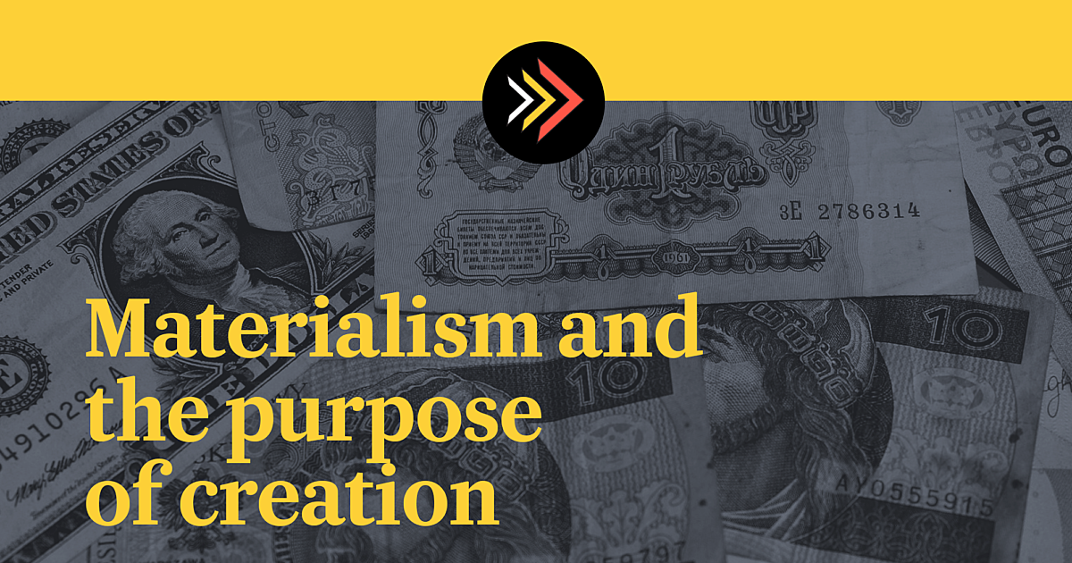 Materialism and the purpose of creation (with Max Belz and… | WORLD
