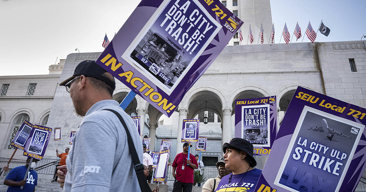 LA city workers stage walkout | WORLD