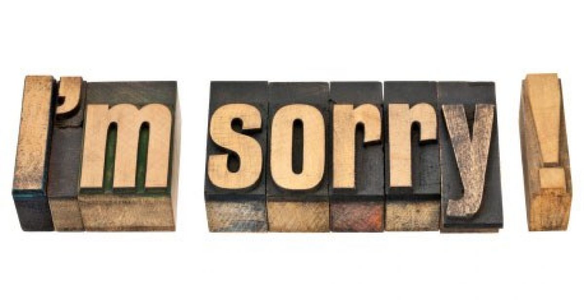 The sorry state of saying 'I'm sorry' | WORLD
