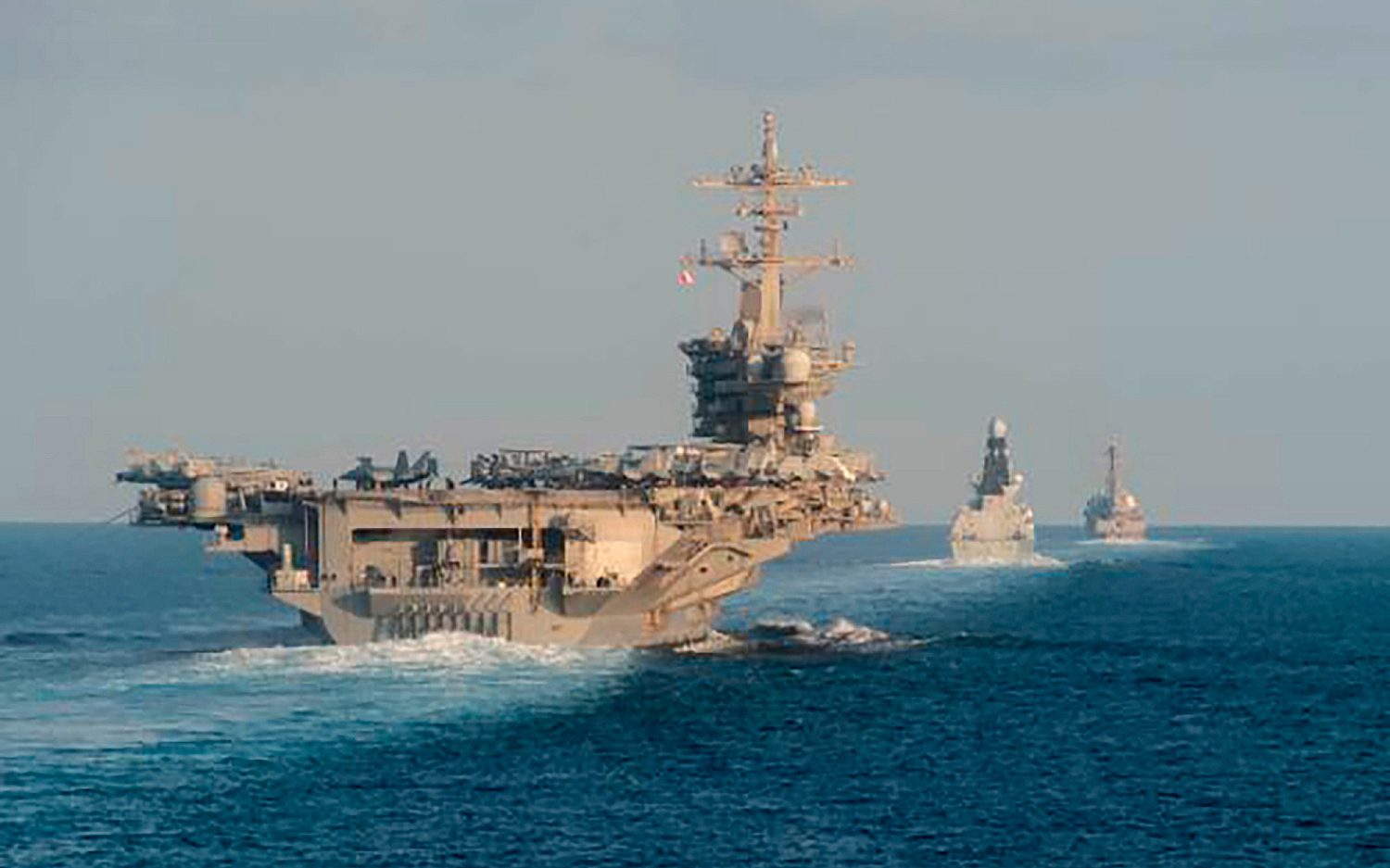 U.S. shot down an Iranian drone near an aircraft carrier,… | WORLD